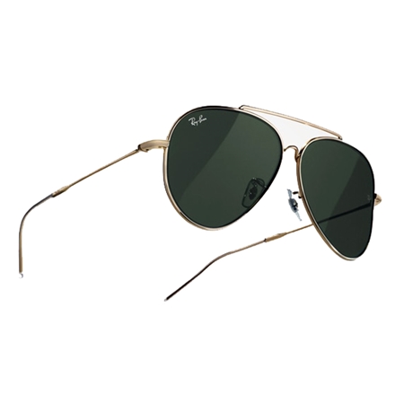 Óculos de Sol Ray-ban Aviator Reverse RB0101S 001/VR Dourado Clássico ...