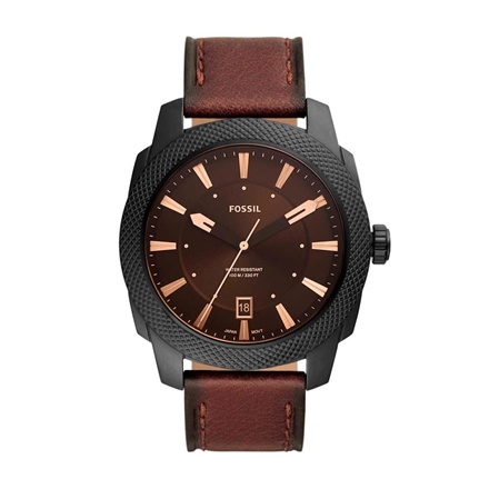 Relógio Masculino Fossil Machine FS5972/0PN com Pulseira em Couro ...